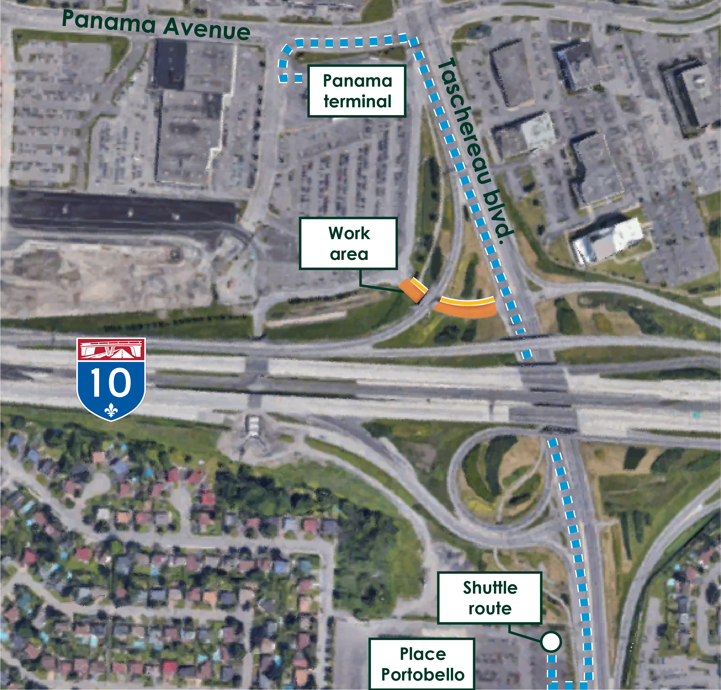 Obstruction of the multipurpose path between the Panama terminal and ...