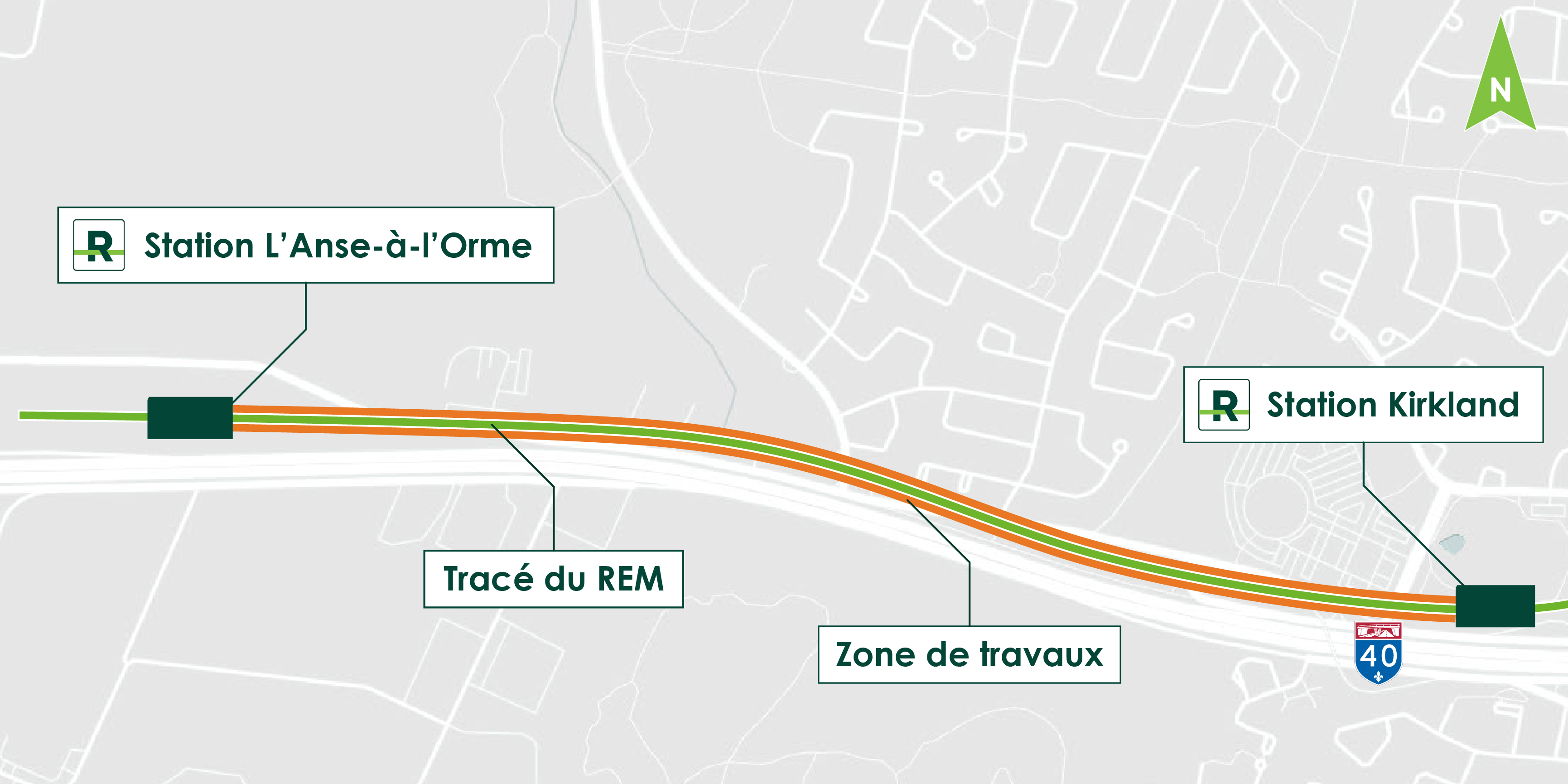 Construction de la structure aérienne du REM et de la station l’Anse-à ...
