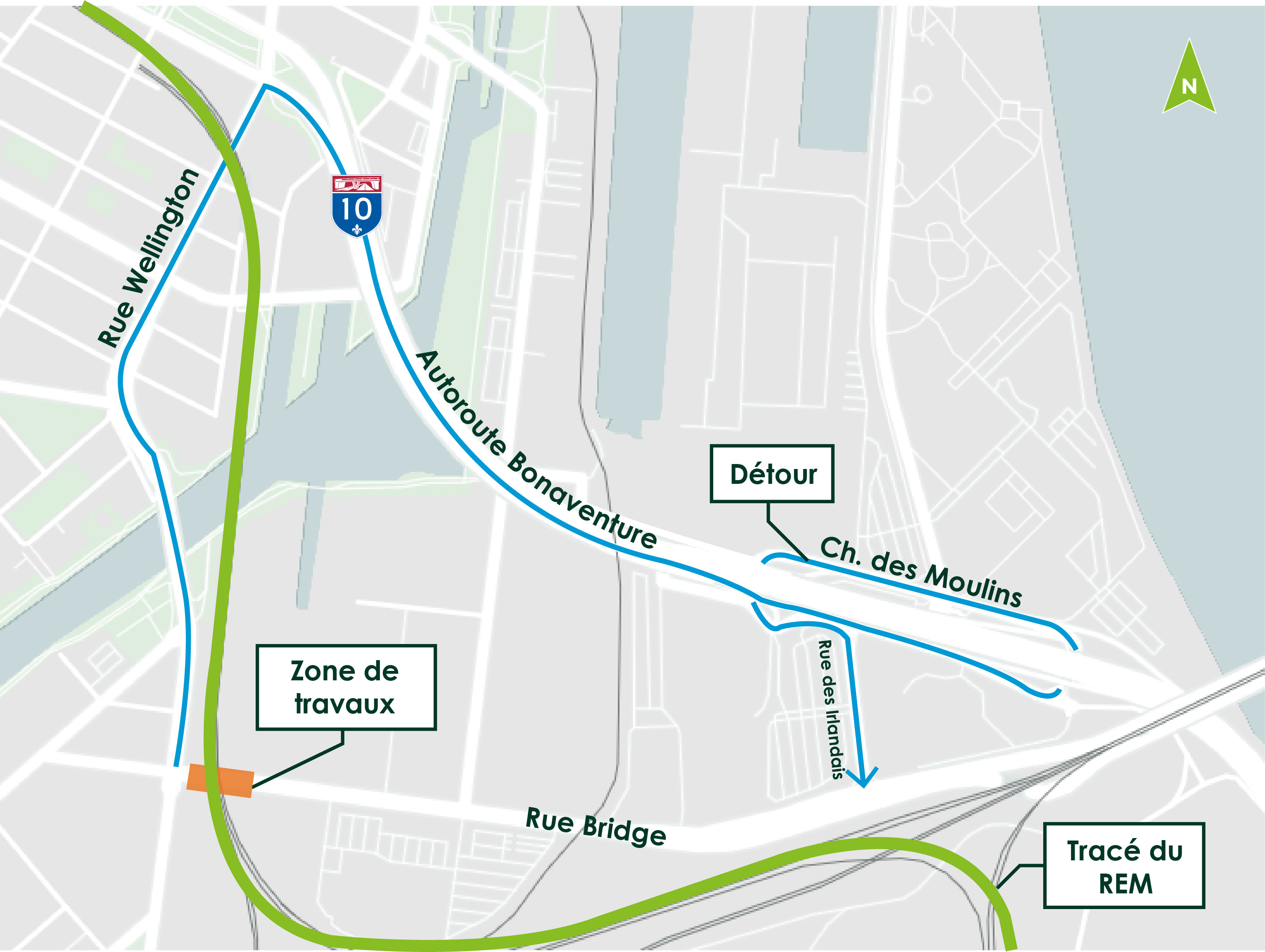 Entraves à la circulation sur la rue Bridge – Installation des poutres ...