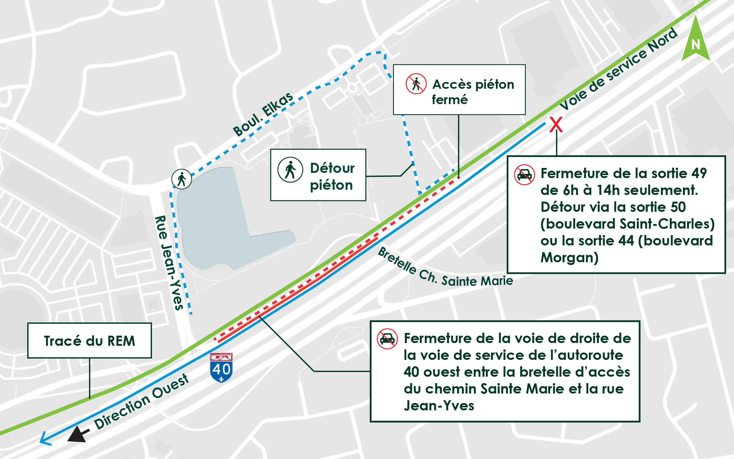 Raccordement des infrastructures du REM au système d’évacuation des ...