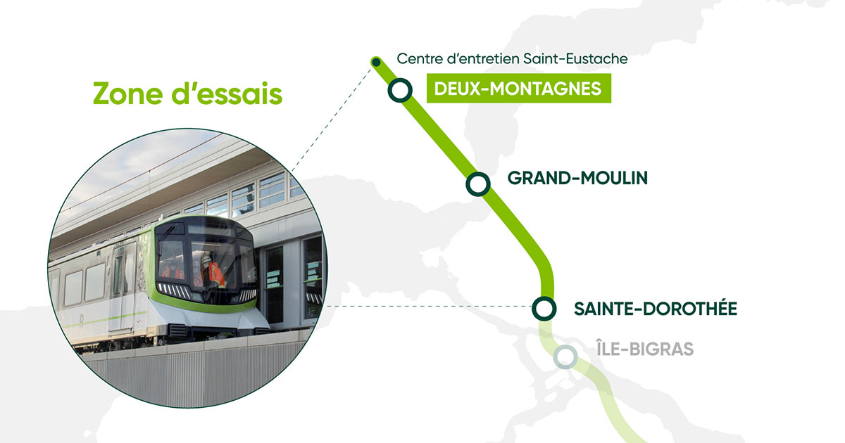 Circulation du REM entre Saint-Eustache et Sainte-Dorothée | REM